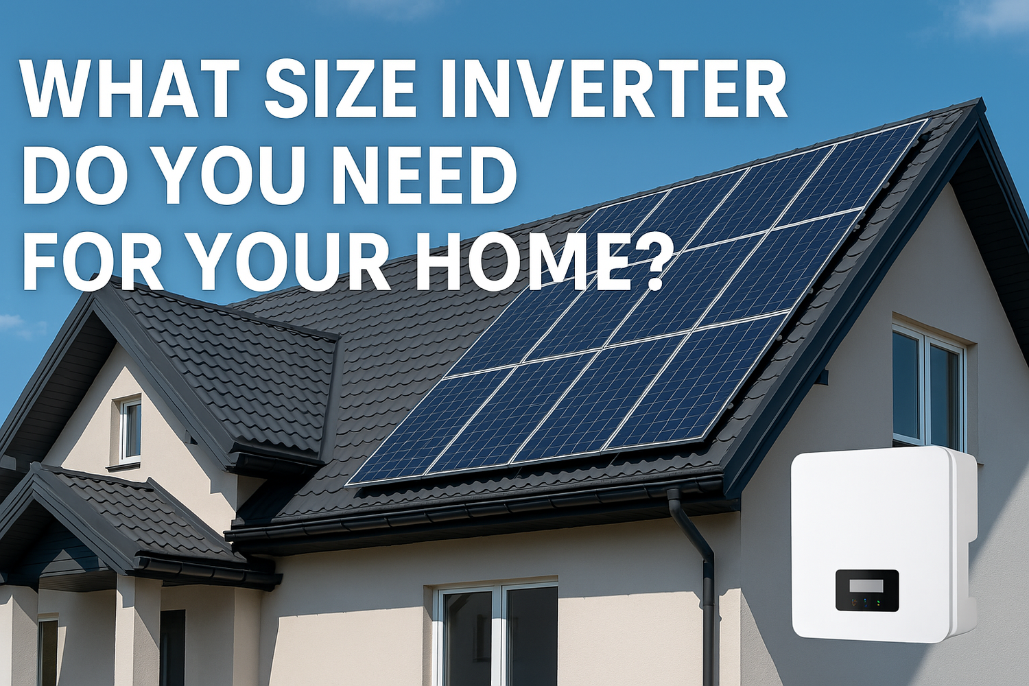 What Size Inverter Do You Need for Your Home? – PowerGen USA